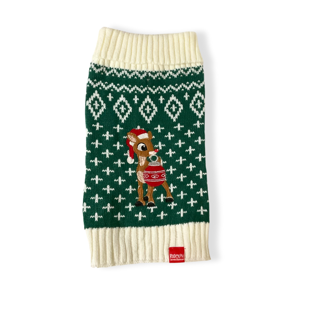 Official Licensed Rudolph the Red-Nosed Reindeer Dog Sweater | Rudolph ...